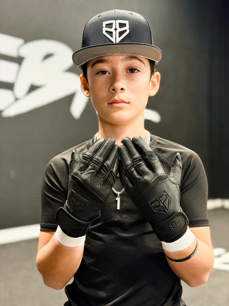 Blacked out Batting Gloves – Basebroz