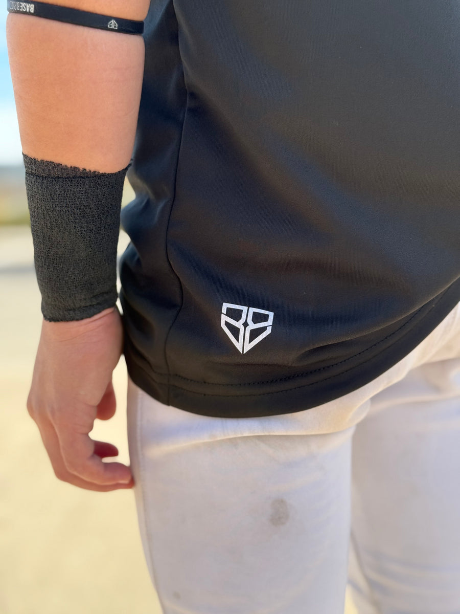 Black sleeveless dri-fit hoodie – Basebroz